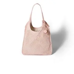 Miu Miu Raffia Crochet Bag - Orchid Pink | Editorialist